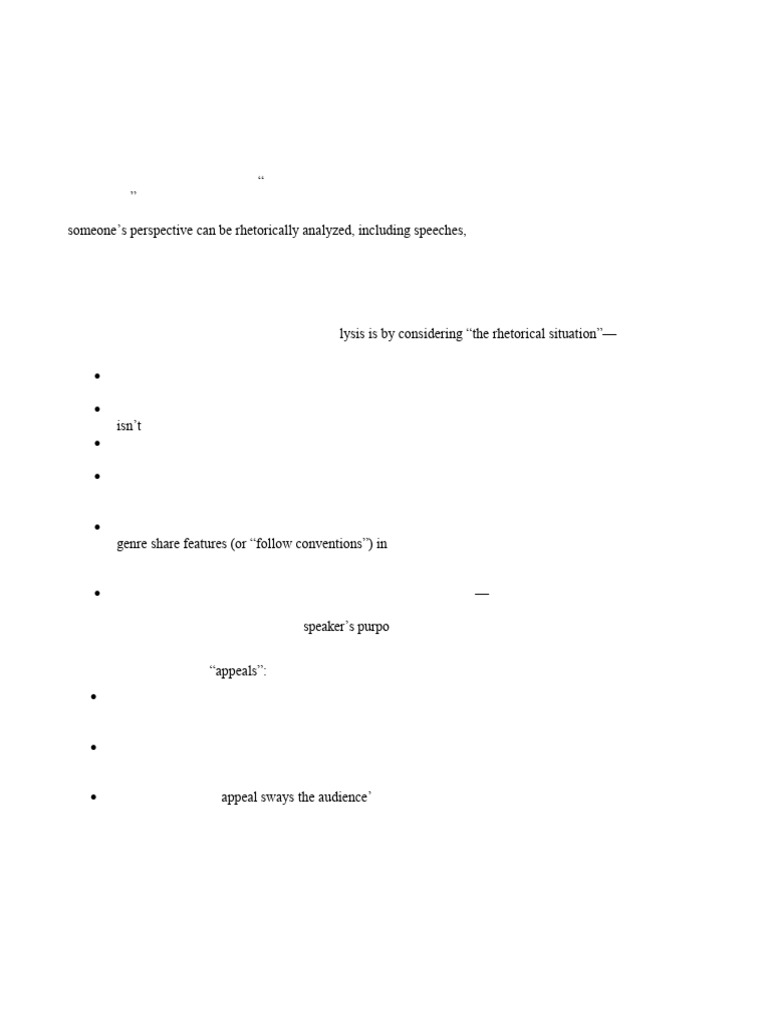 Rhetorical Analysis Overview 240918 194416 | PDF | Public Speaking ...