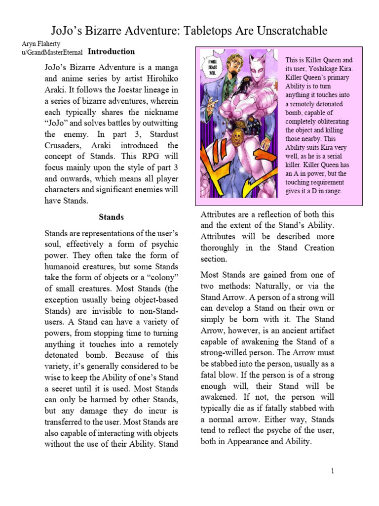 Tabletops Are Unscratchable With Character Sheet | PDF | Role Playing ...