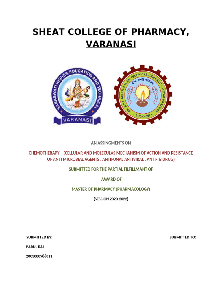 Sheat College of Pharmacy, Varanasi | PDF | Science & Mathematics