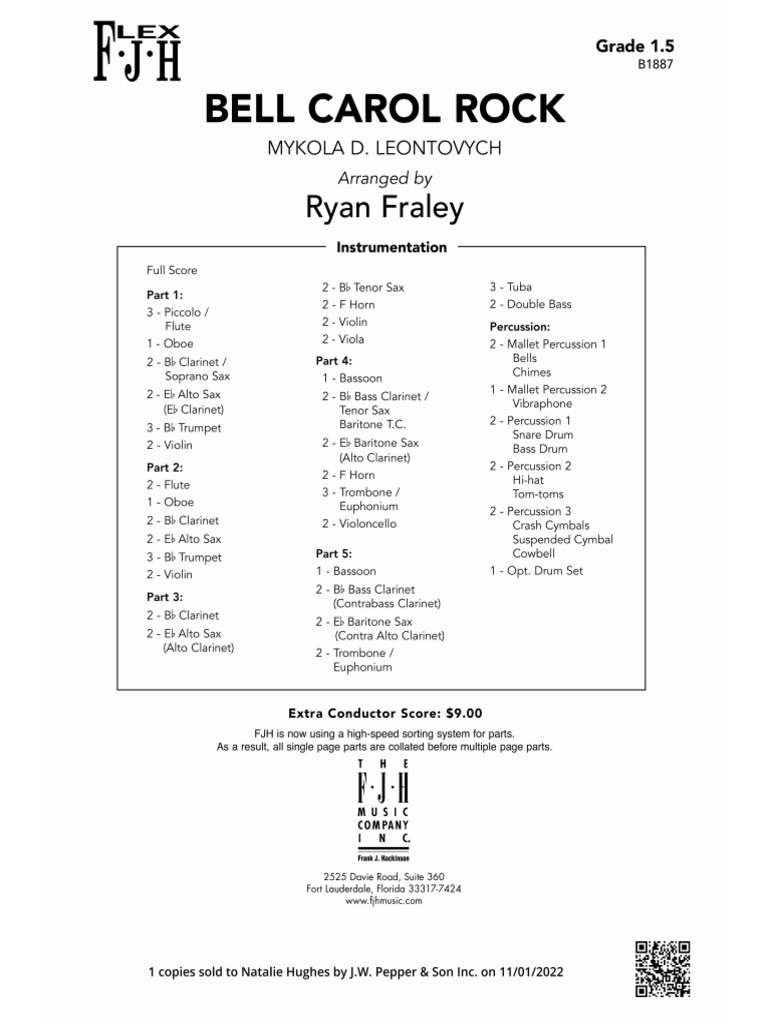 Bell Carol Rock Flex Band EPRINT | PDF