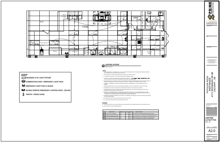 Lighting Layout Plan E3.0 | PDF | Lighting | Switch