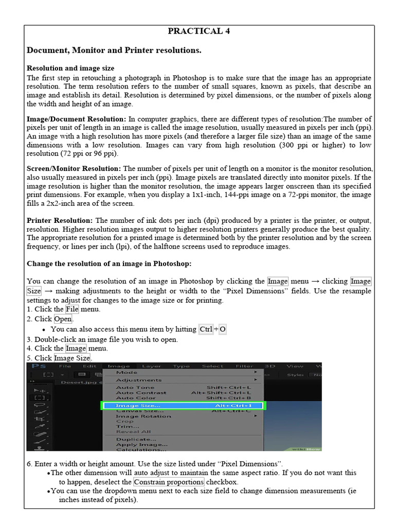 G and A practical 4 | PDF | Image Resolution | Multidimensional Signal Processing