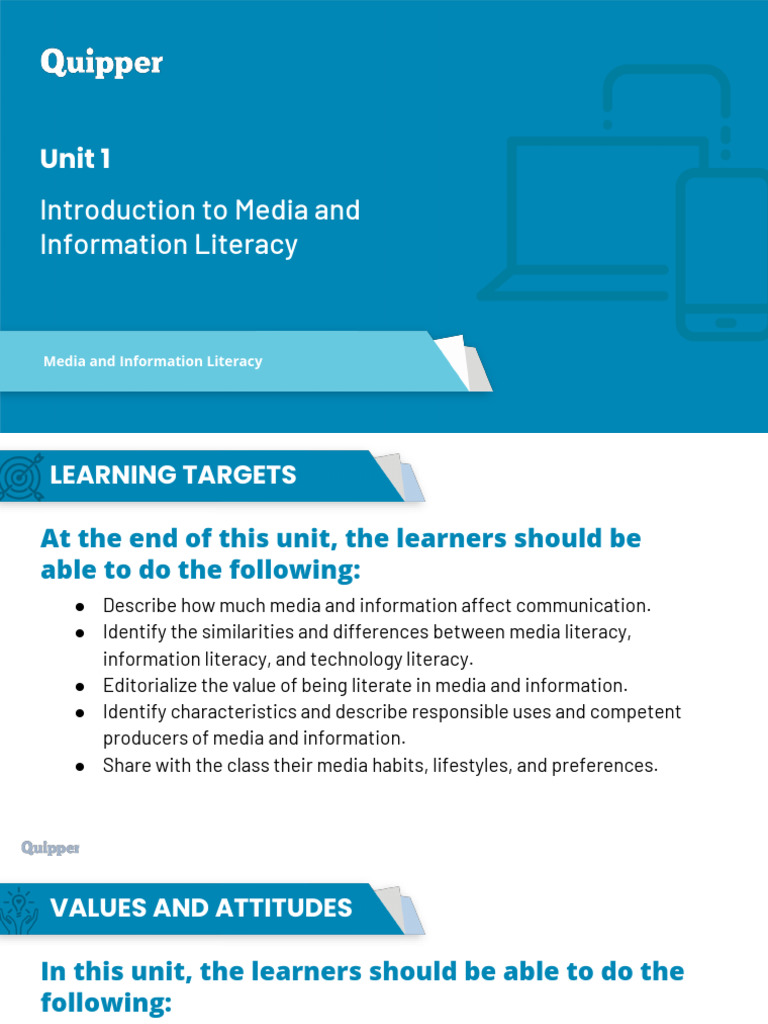MIL Lesson 1 | PDF | Communication | Human Communication