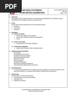 Water Meter Calibration Procedure | PDF | Calibration | Nature