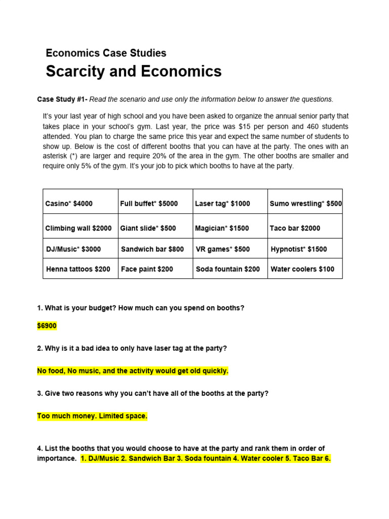 Scarcity Case Study | PDF