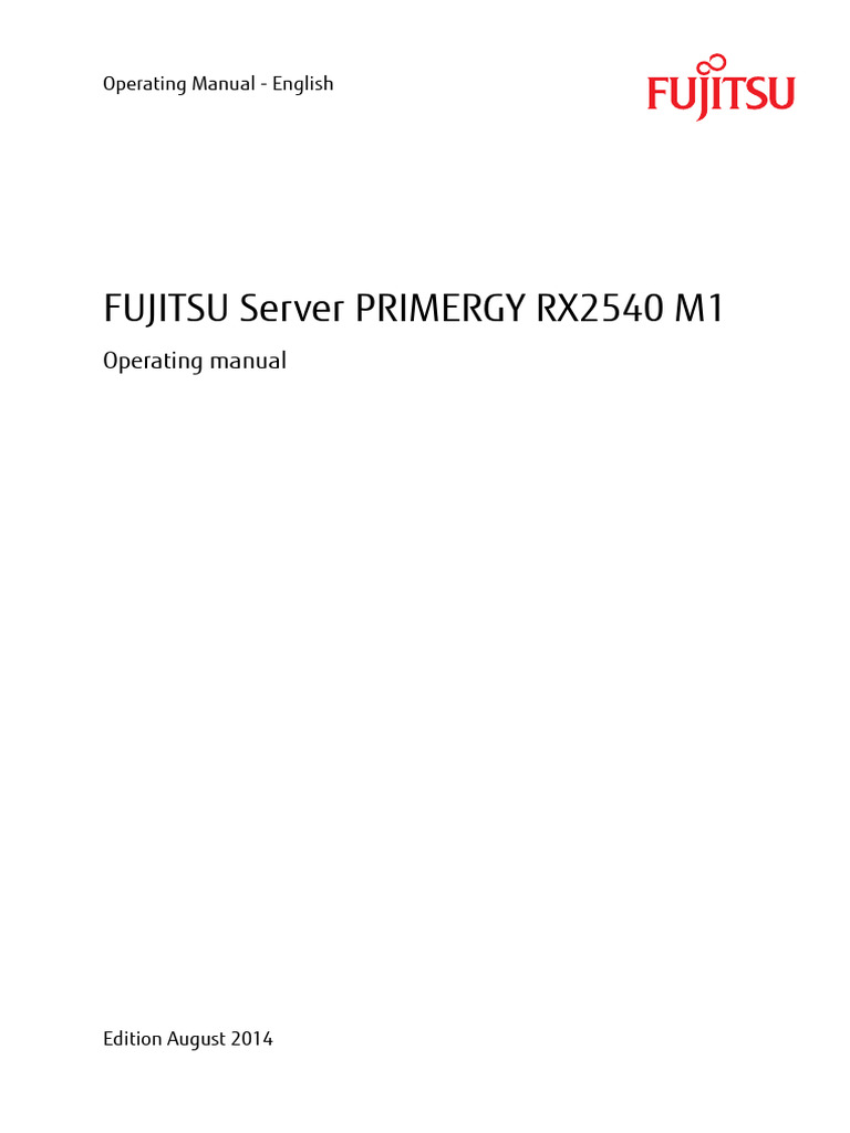 Fujitsu Server Primergy rx2540 m1 GFK Etilize | PDF | Usb | Hard Disk Drive
