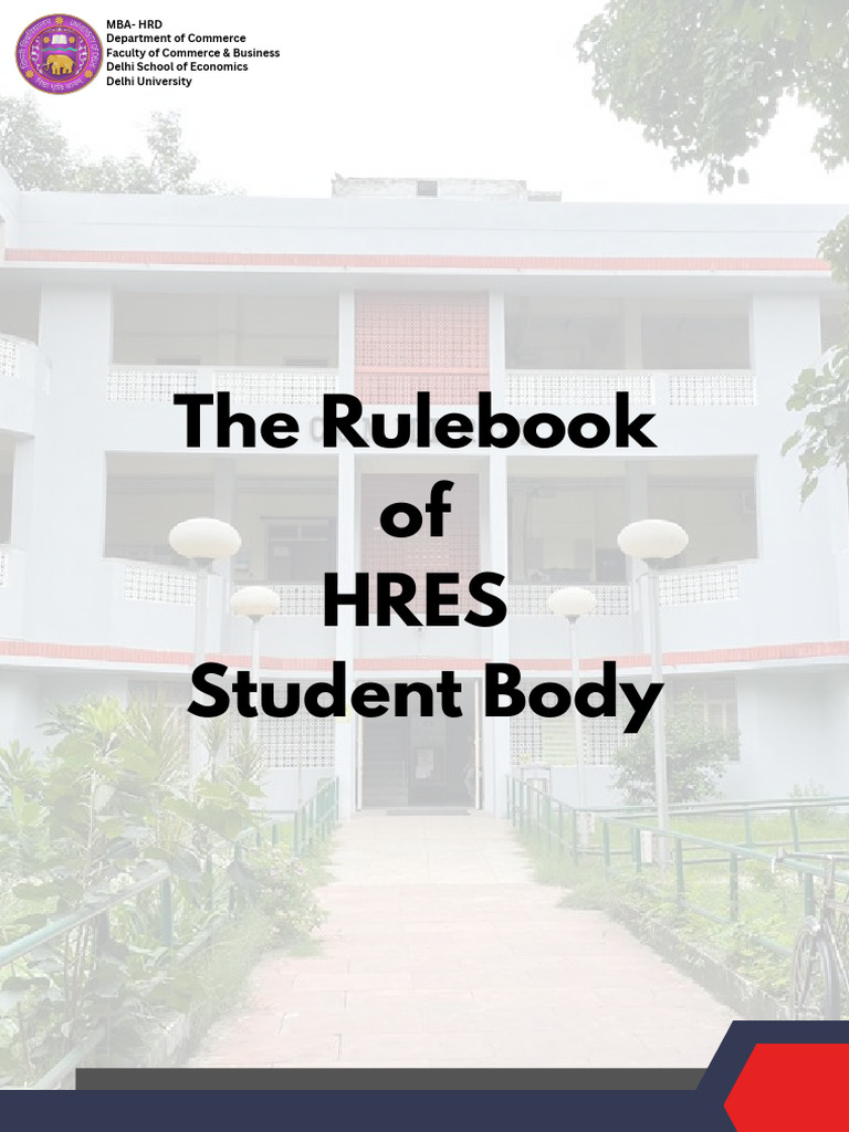 HRES MBA Student Body Rulebook | PDF | Impeachment | Justice