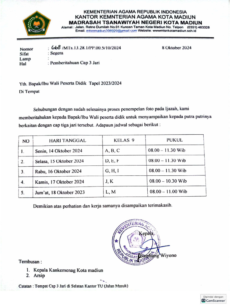 Jadwal Cap 3 Jari | PDF Jadwal Cap 3 Jari | PDF