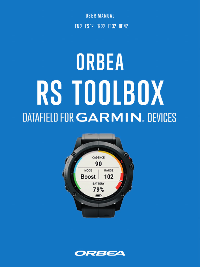Orbea RS Toolbox Datafield For Ebikes On Garmin Es-En-Fr-It-De - 16.05. ...
