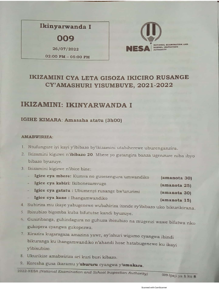 Ikinyarwanda | PDF