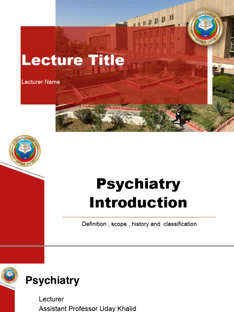 Psychiatry Introduction | PDF | Science & Mathematics