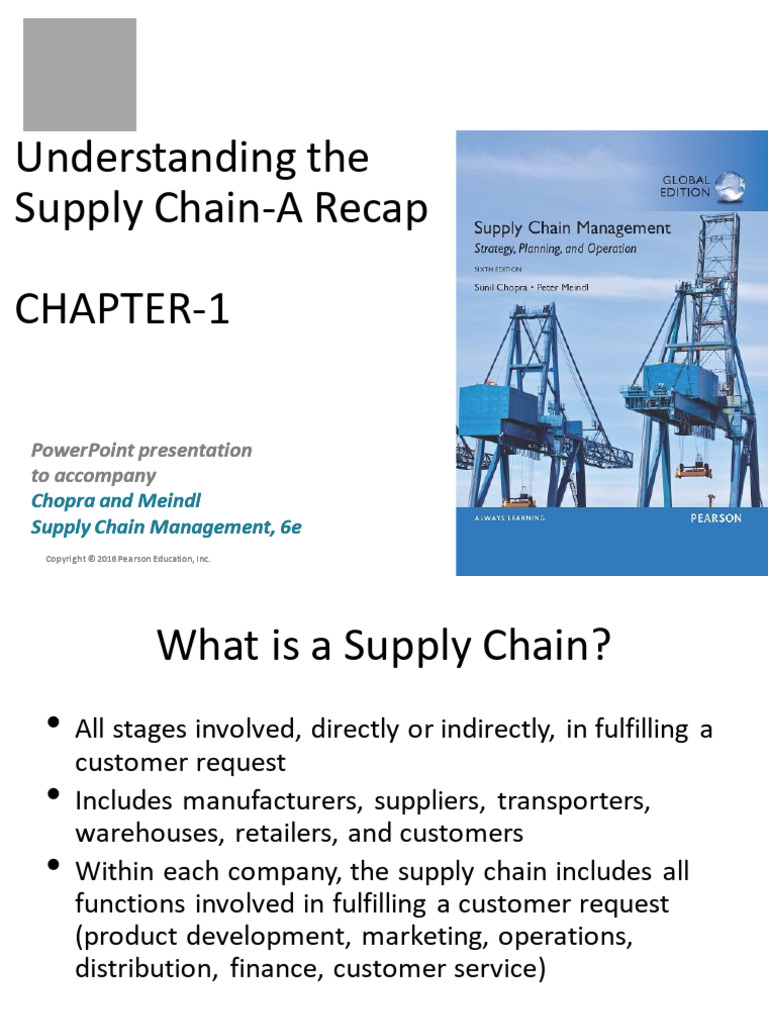 Supply Chain Management Overview | PDF | Supply Chain | Supply Chain ...
