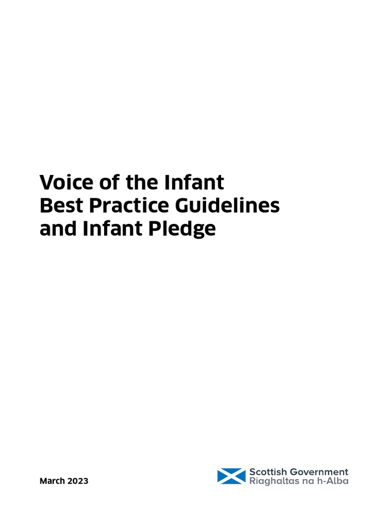 Voice Infant Best Practice Guidelines Infant Pledge 1 | PDF | Infants ...