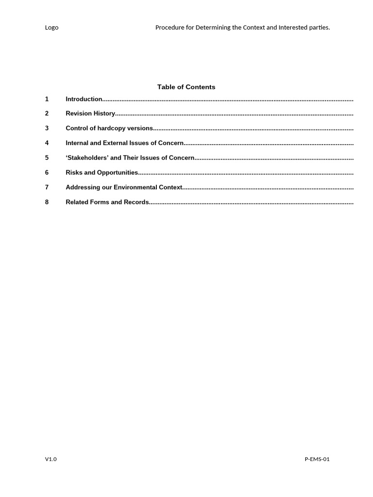 Context and Stakeholders in EMS | PDF | Swot Analysis | Business