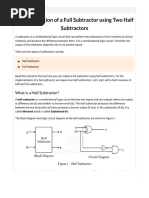 4bit Subtractor | PDF