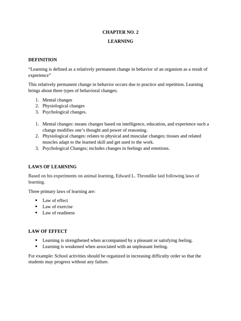 LEARNING | PDF | Classical Conditioning | Learning