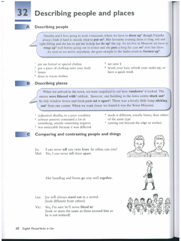 Phrasal Verbs in Use-Interm - 32-Describing People and Places | PDF