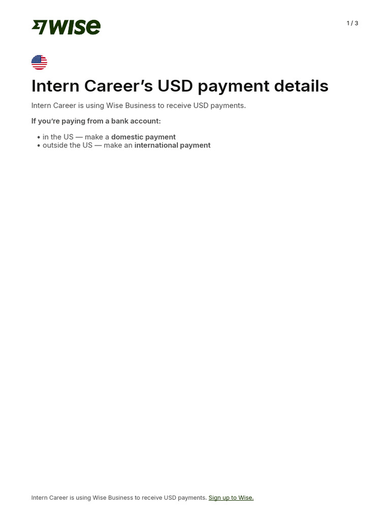 Intern Career - USD - 47795316 | PDF | Financial Technology | Finance ...