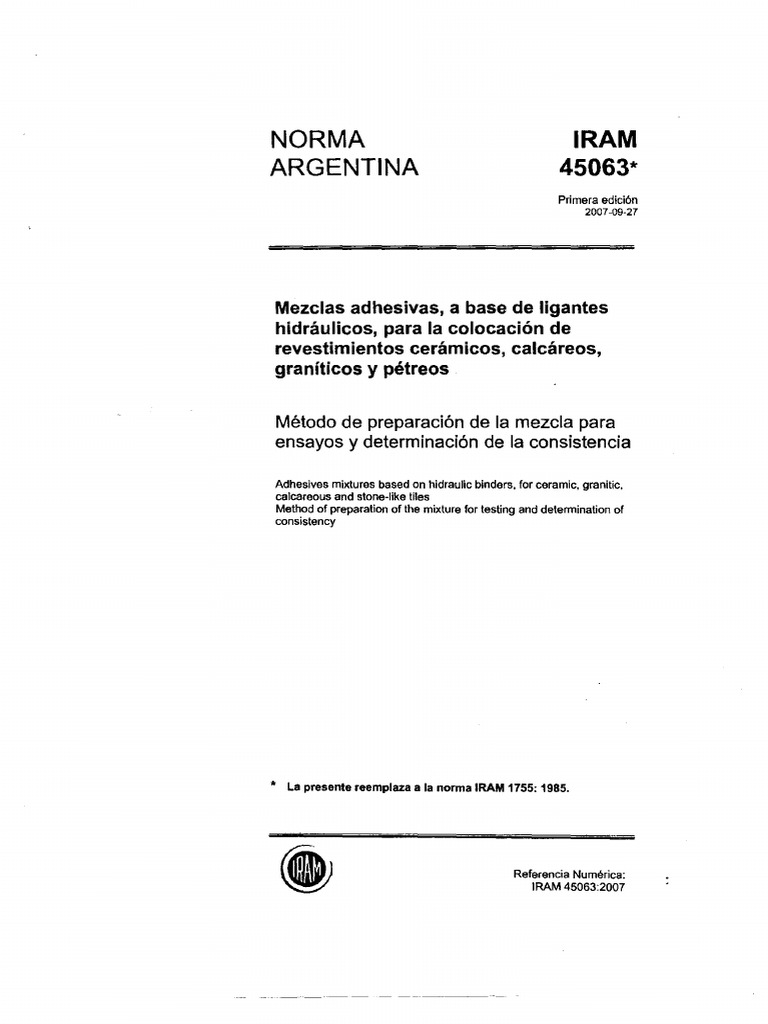 Iram 45063 | PDF