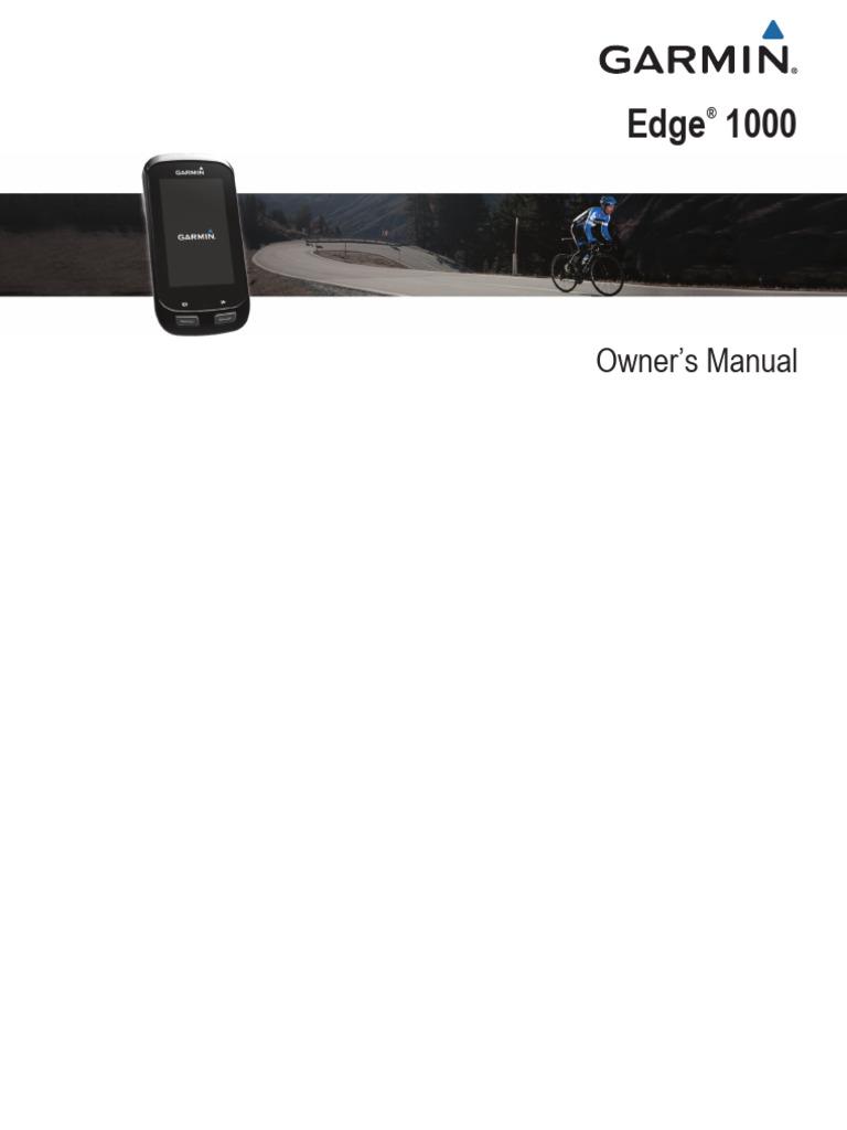Edge 1000 OM EN-US | PDF | Electrical Connector | Usb
