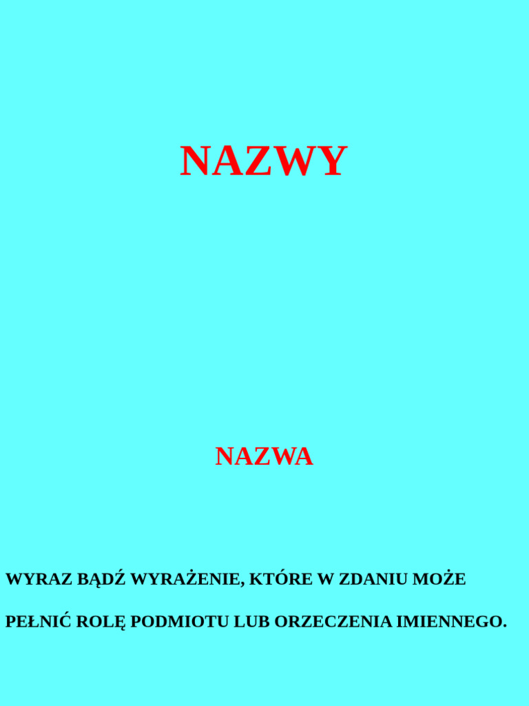 NAZWY | PDF NAZWY | PDF