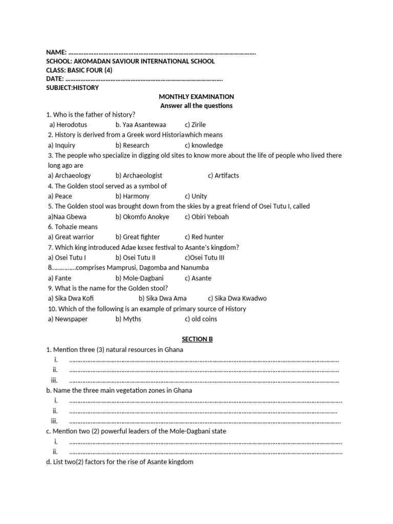 Bs4 History | PDF | Ghana