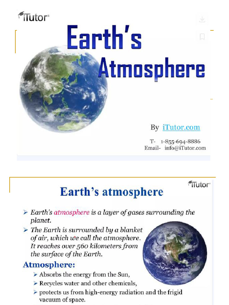 Composition of The Earths Atmosphere | PDF