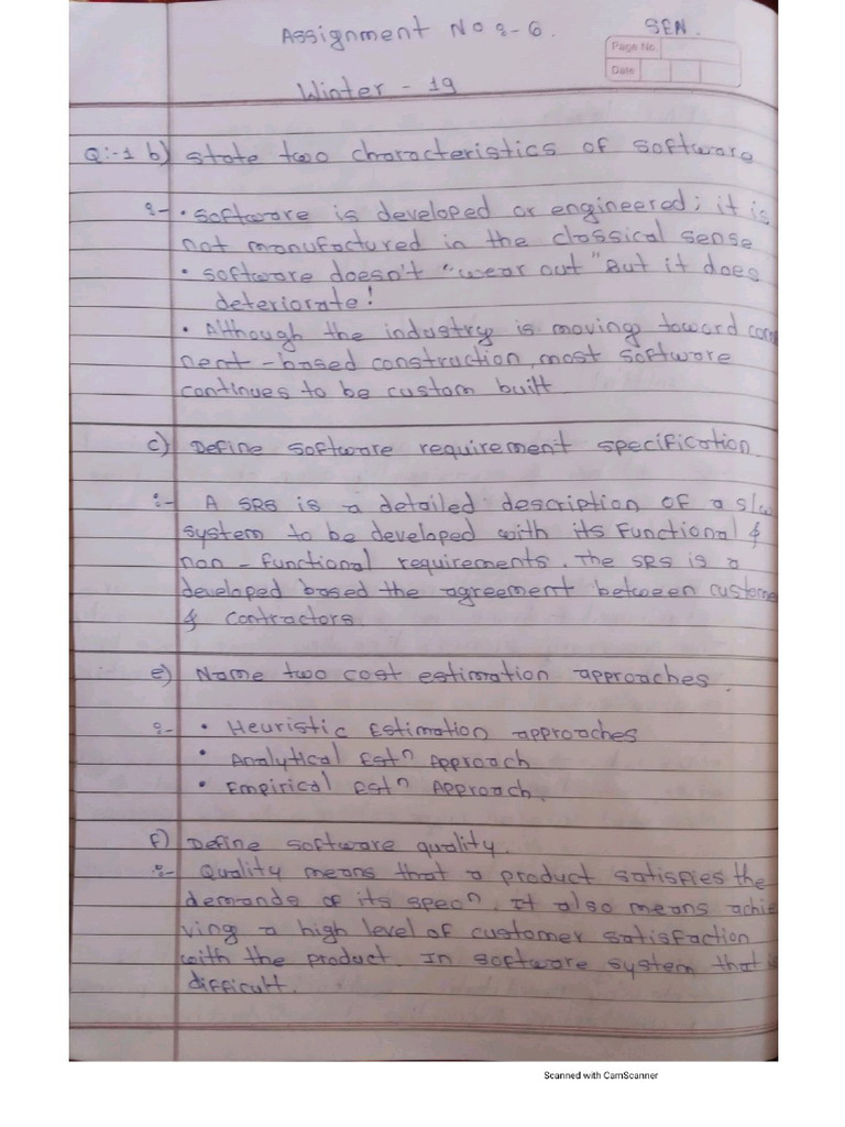 SEN Assignment 6 | PDF