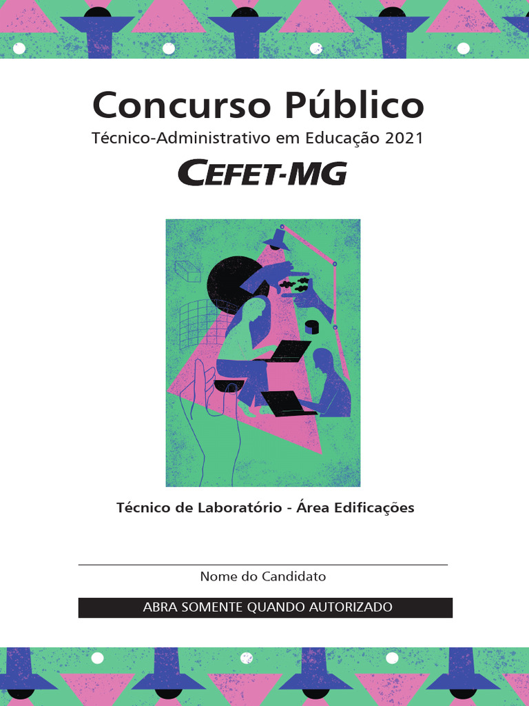 Caderno de Provas Tecnico em Edificacoes | PDF | Domicílio (jurídico) | Cimento