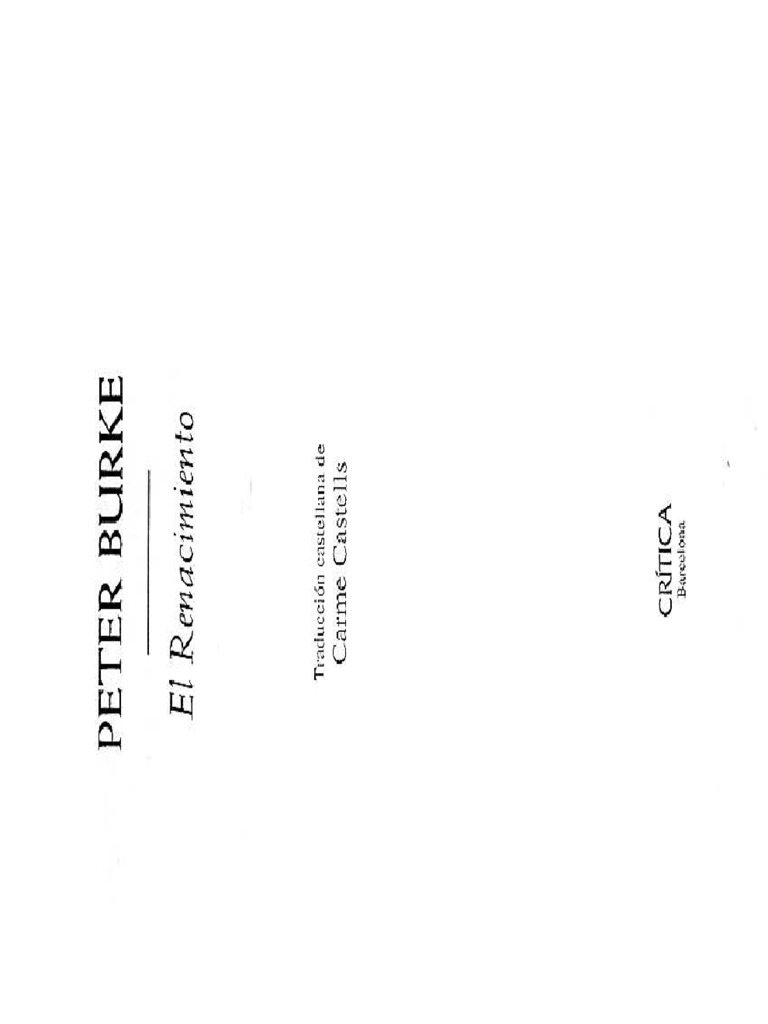 EL RENACIMIENTO (peter burke) | PDF