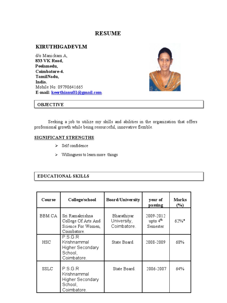 Keerthi Resume | PDF