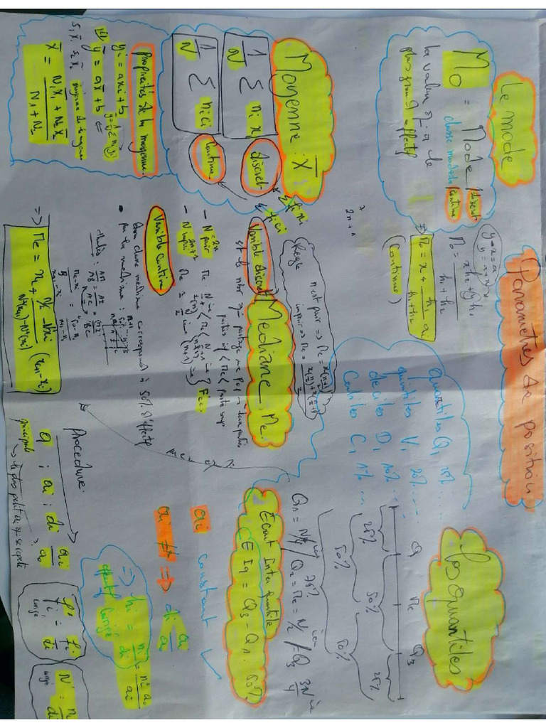 RÉSUMÉ STATISTIQUE TOUTES LES FORMULES | PDF
