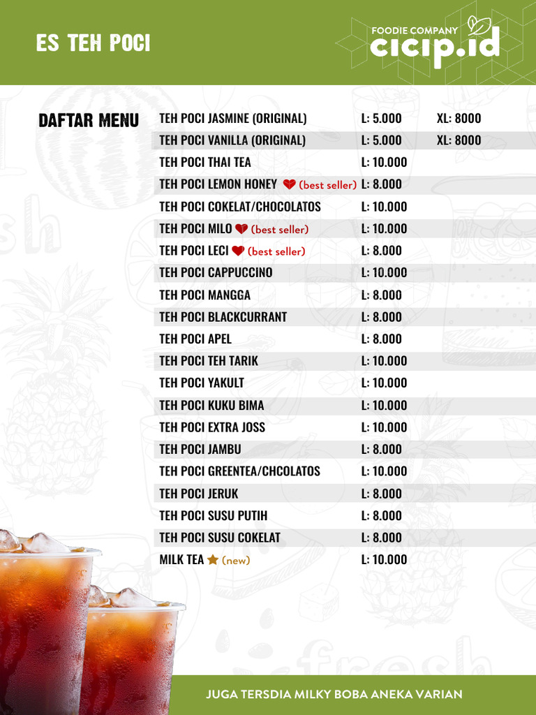 Menu Cicip Teh Poci-#2 | PDF