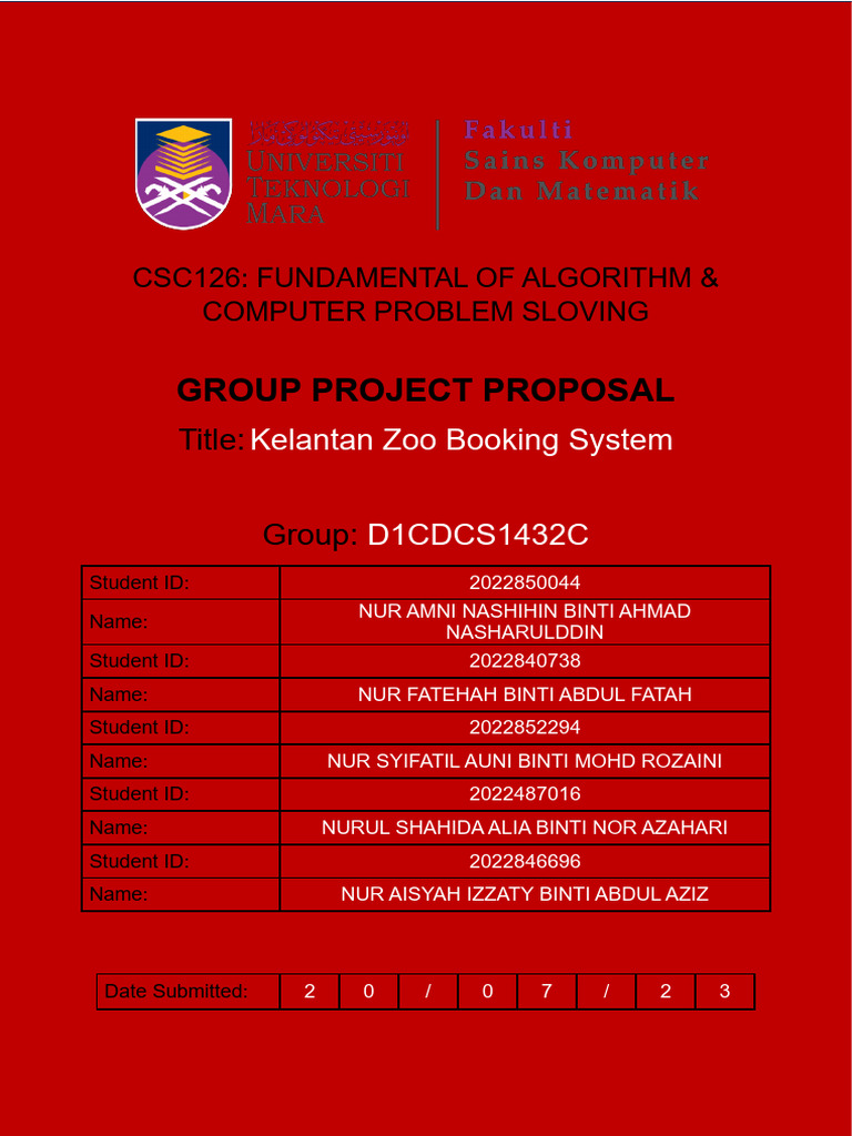 CSC126 Project Proposal (Kelantan Zoo Ticket) | PDF | Pricing | Receipt
