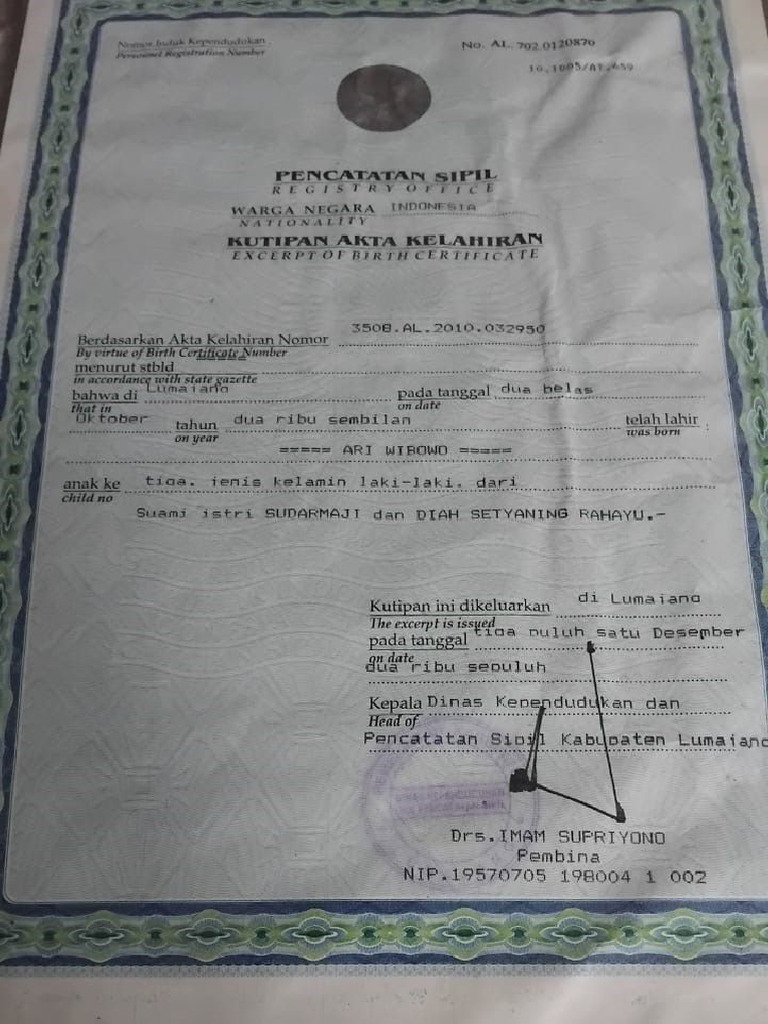 Akta Ari Wibowo | PDF