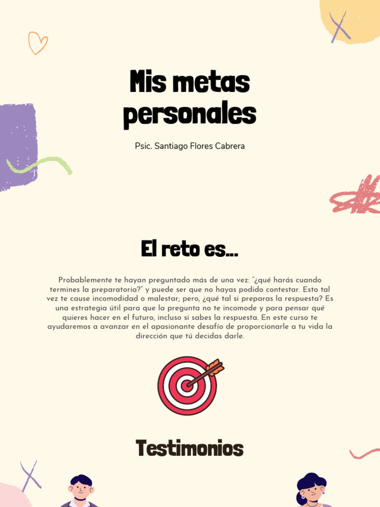 Estableciendo Metas Personales Efectivas | PDF