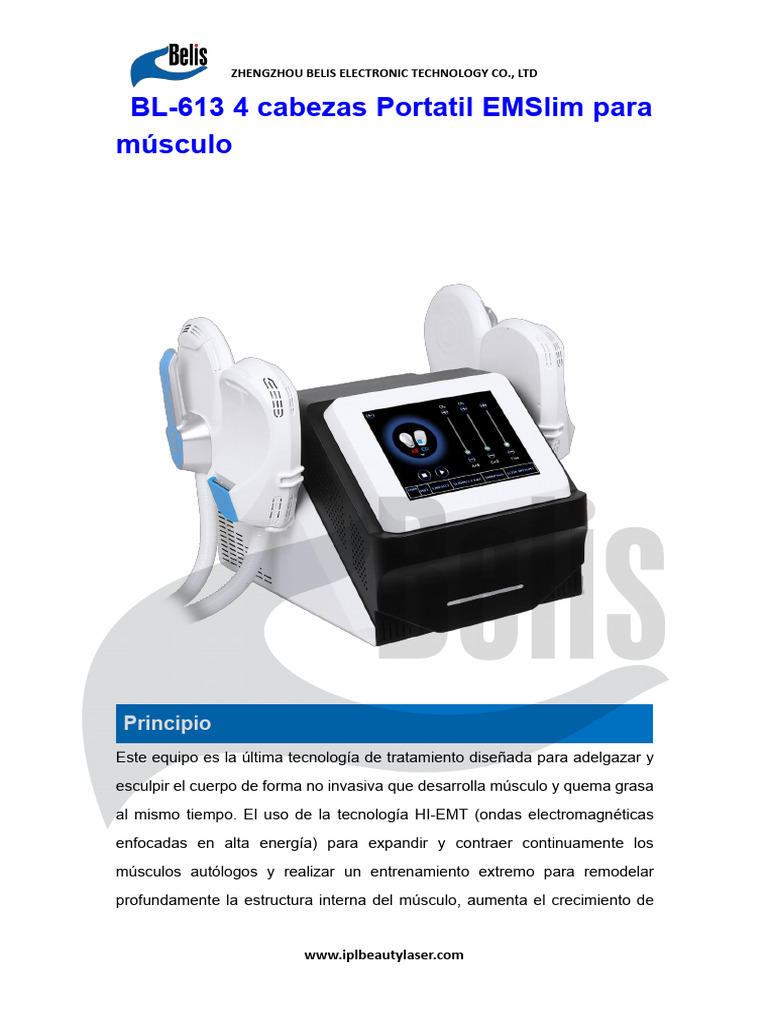Tecnología EMSlim para Esculpir Cuerpo | PDF | Músculo | gordo