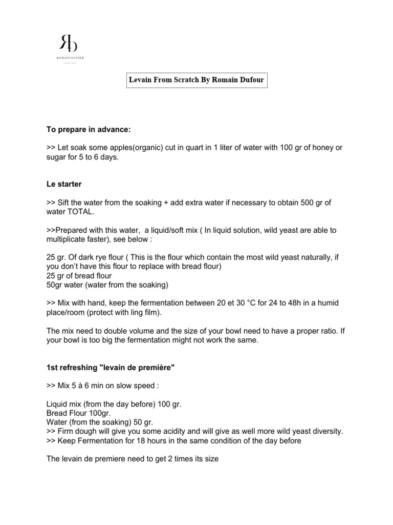 Artisan Sourdough Starter Guide | PDF | Sourdough | Food Ingredients