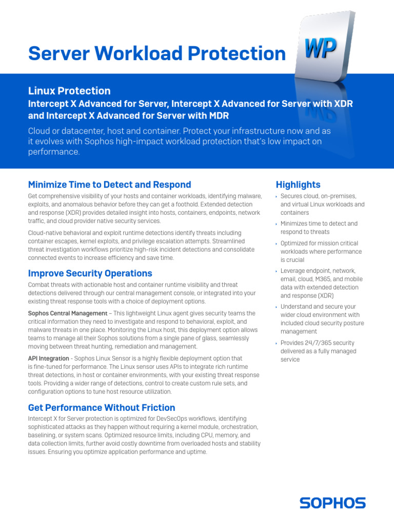 Sophos-Workload-Protection-Linux-Datasheet | PDF | Cloud Computing ...
