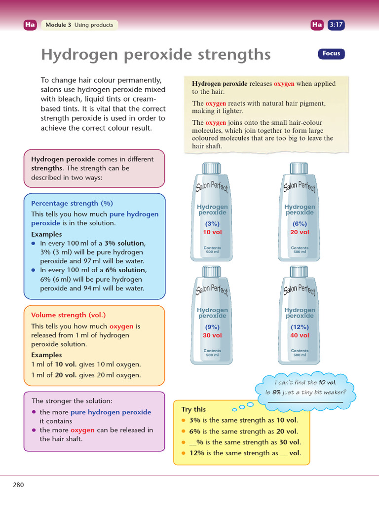 Understanding Hydrogen Peroxide Strengths | PDF | Hydrogen Peroxide | Oxygen
