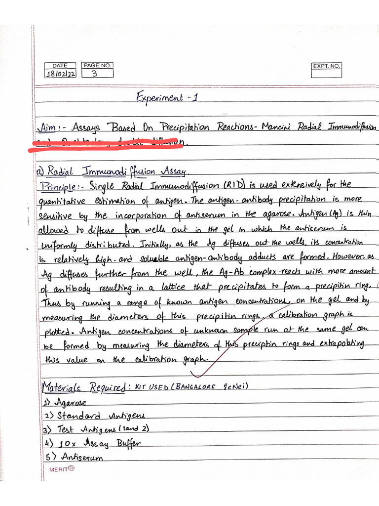 CC14 Exp2 (B) Radial - Immunodiffusion | PDF