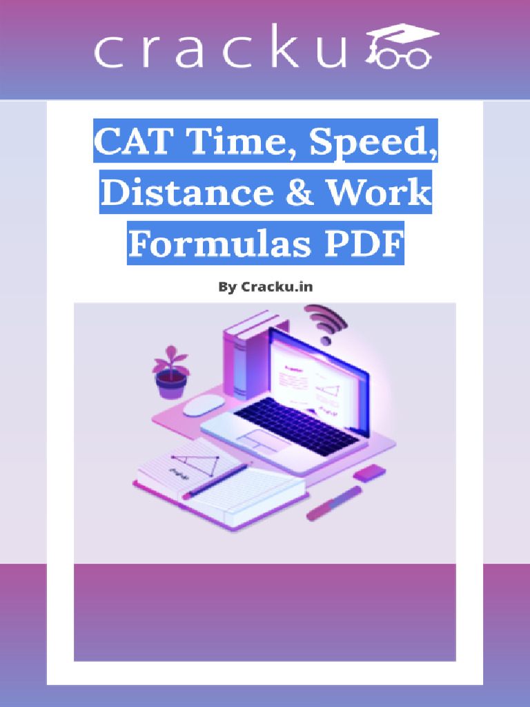 CAT Time, Speed, Distance & Work Formula PDF | PDF | Speed | Mean