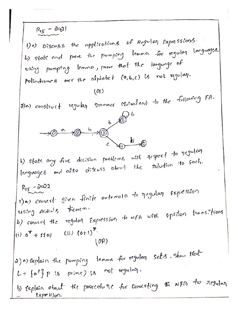 FLAT PYQ Unit-2 PDF | PDF