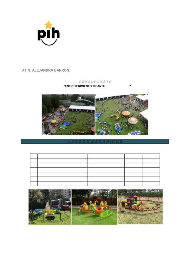 Alejandra Barron Entretenimiento Kermess 24 Mayo 2024 | PDF