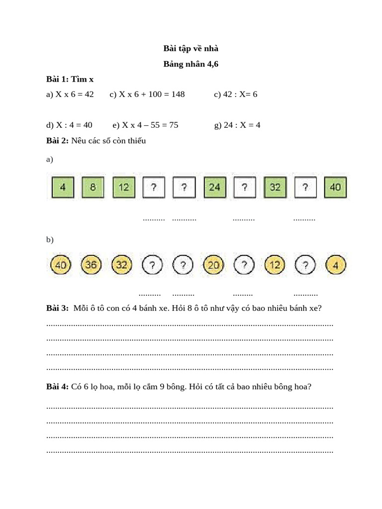 BTVN bảng 4,6 | PDF