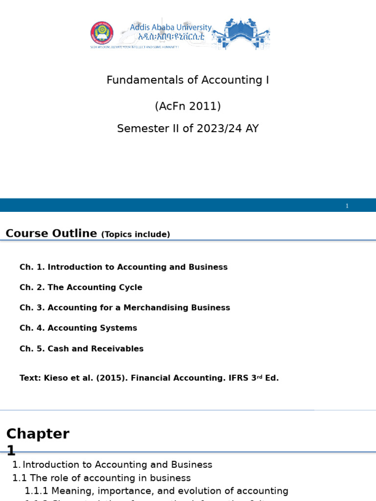 Fundamentals of Accounting Course | PDF | Equity (Finance) | Partnership