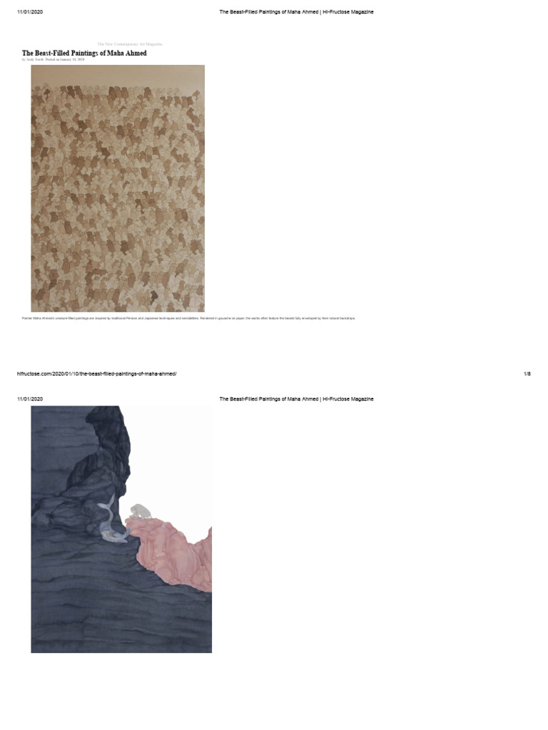 The Beast Filled Paintings of Maha Ahmed - Hi Fructose Magazine | PDF ...