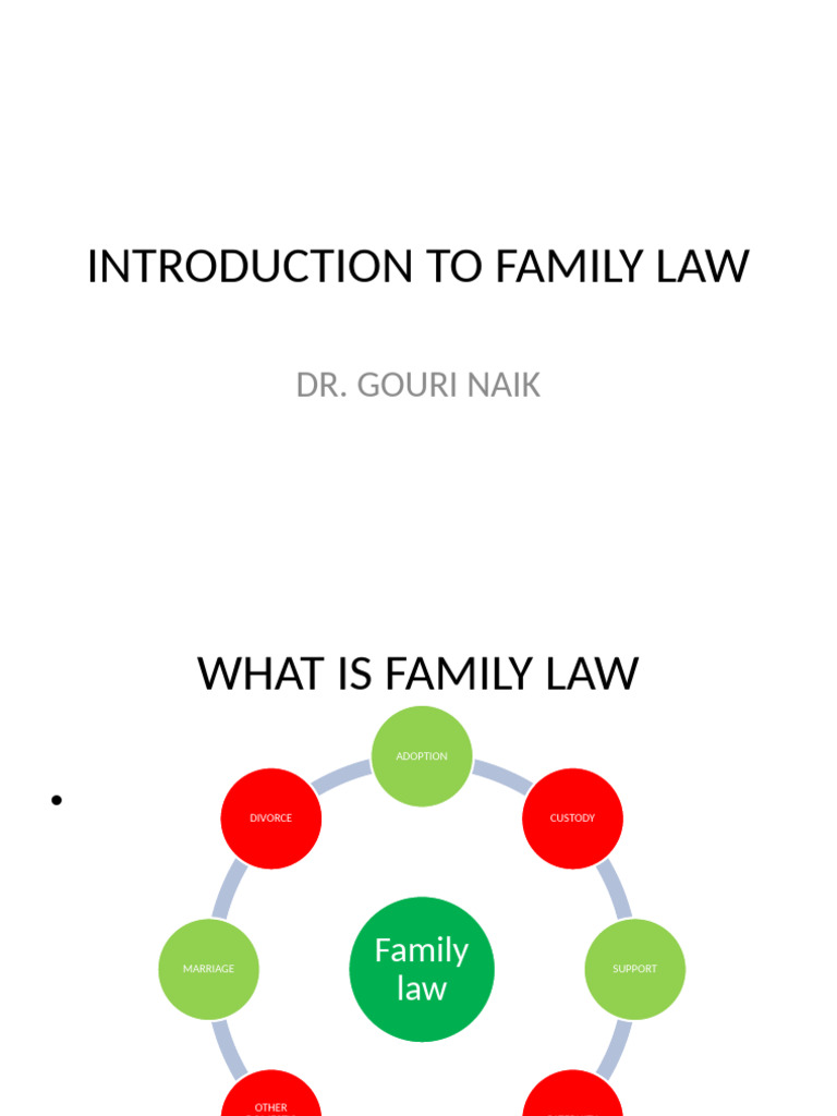 Introduction To Family Law | PDF