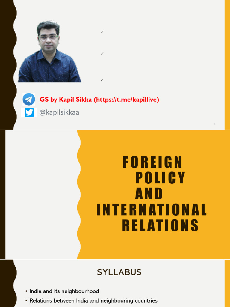 India’s Foreign Policy & International Relations | PDF | International Relations | Liberalism
