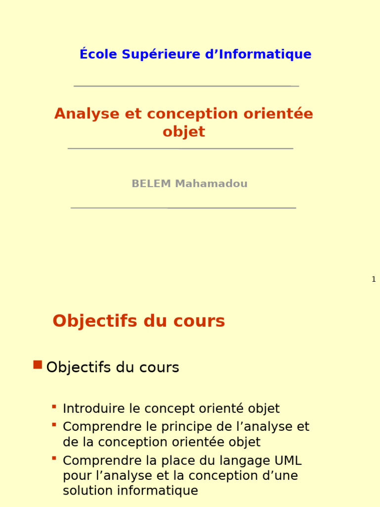 Chap 1 Introd | PDF | Langage de Modélisation Unifié | Programmation orientée objet